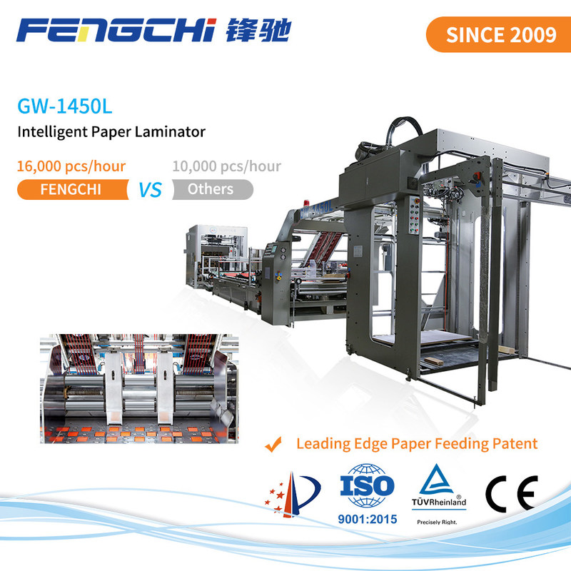Flute Laminating Machine with Unique Paper Feeding Anti Corrosion Speed ...