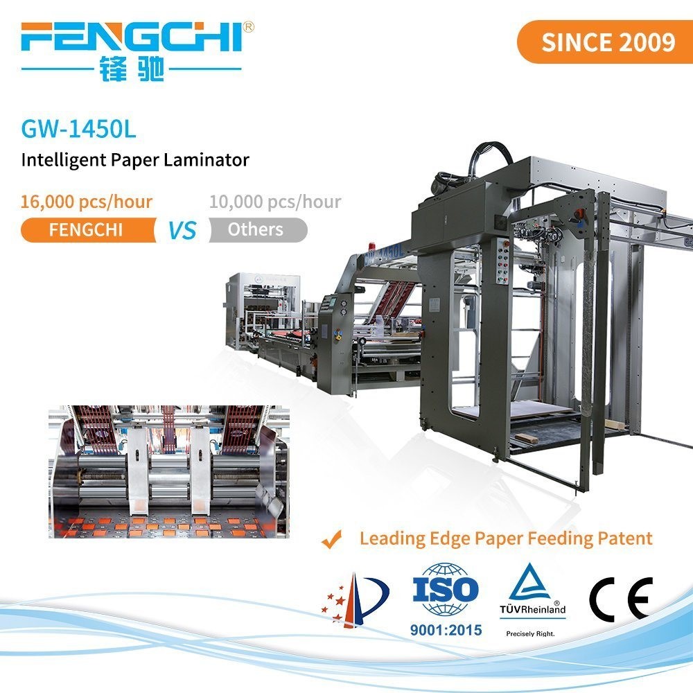 Post Coating Cardboard Laminator Machine with Unique Servo Vacuum Paper ...